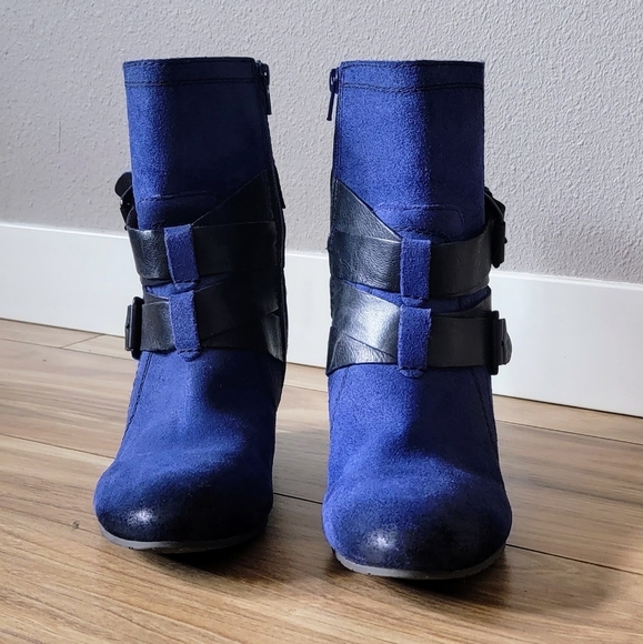 Anthropologie | Shoes | Anthro Naya Fisher Oiled Suede Biker Buckle ...